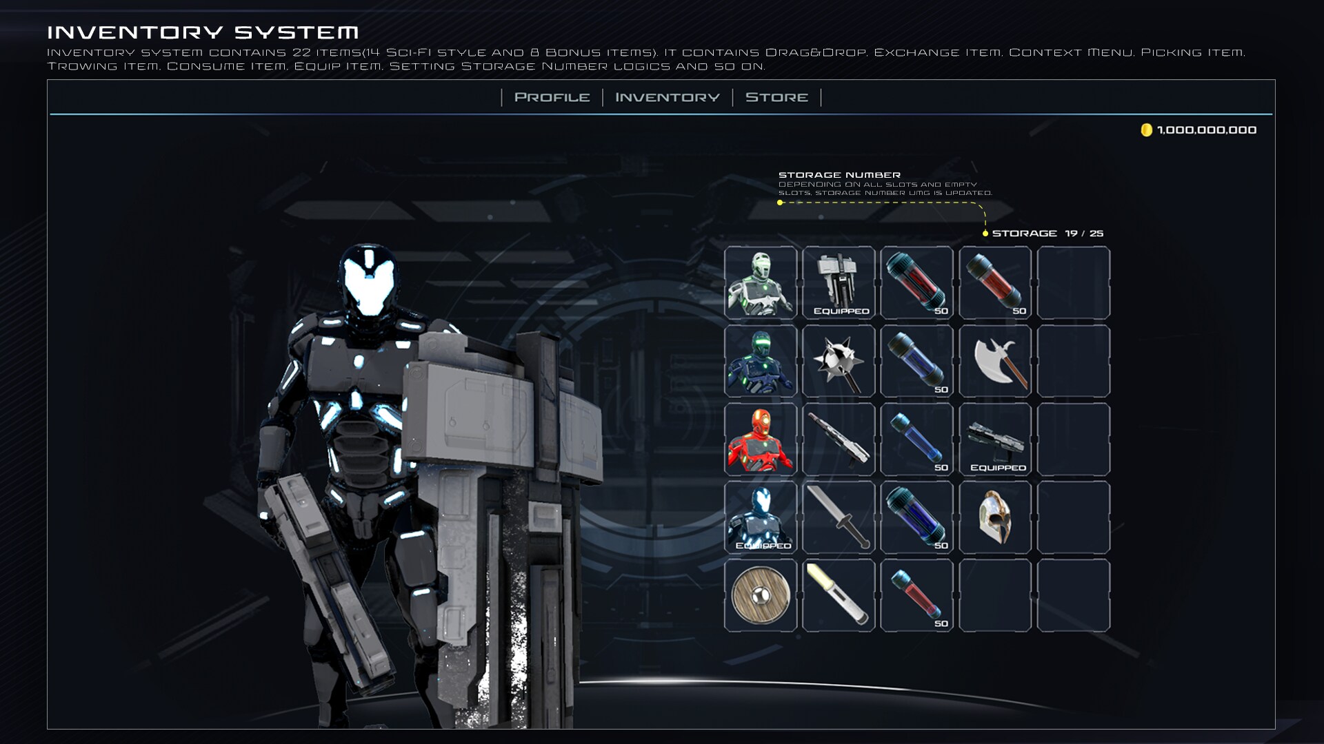 Dynamic Ui Inventory Equipment Store In Blueprints Ue Marketplace